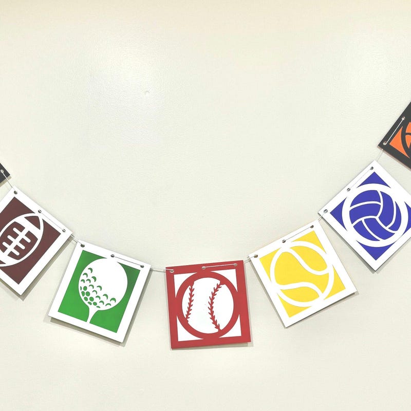 Sports Party Banner - Etsy