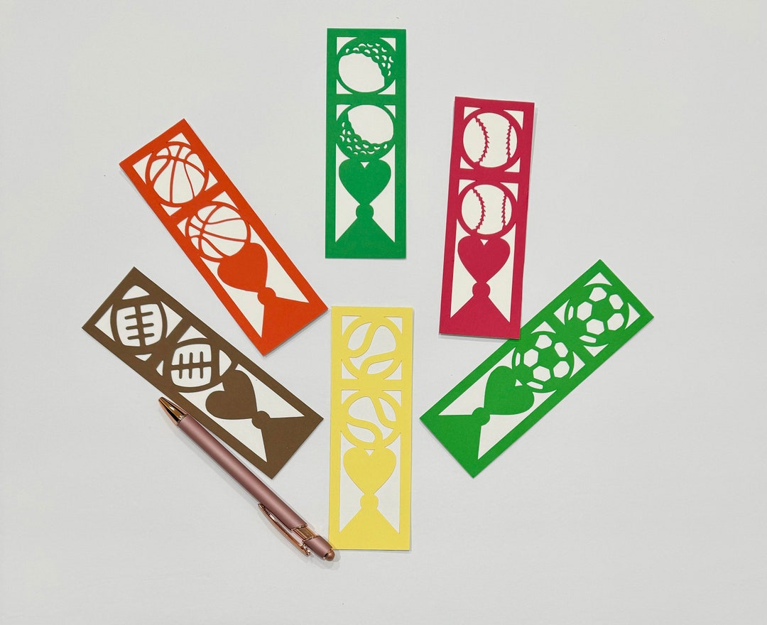 Sports Bookmark Set, Soccer, Football , Baseball, Basketball Bookmarks ...