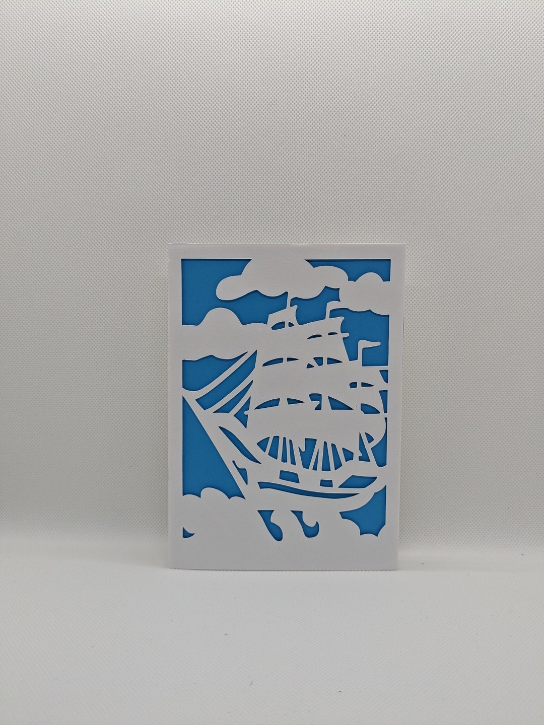 Sailboat Card Handmade Card Ship Card Nautical Card Blank - Etsy