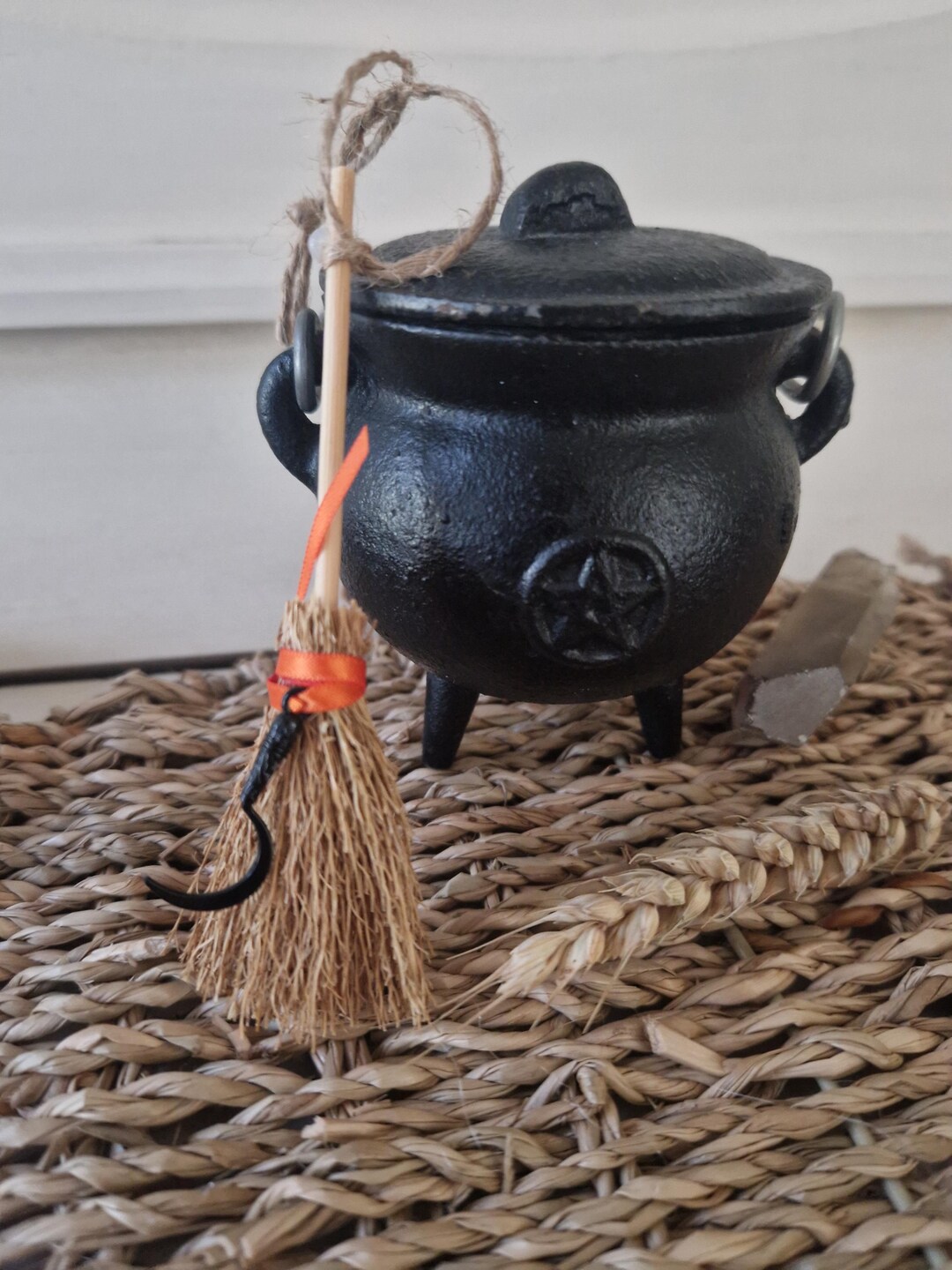 Autumn Equinox, Mabon Mini Cinnamon Broom With Scythe Charm. - Etsy
