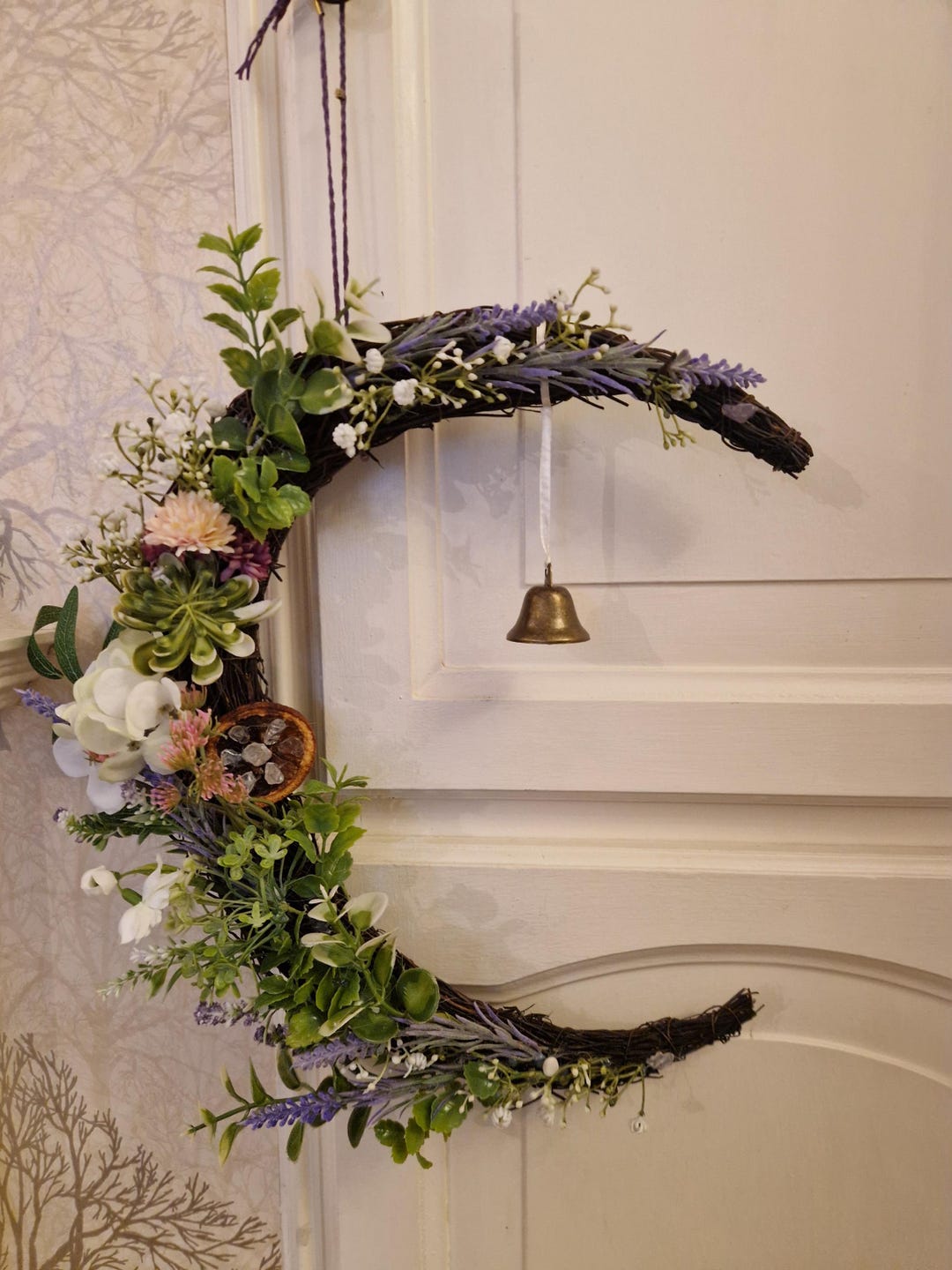 Spring Equinox, Crescent Moon Wreath. - Etsy