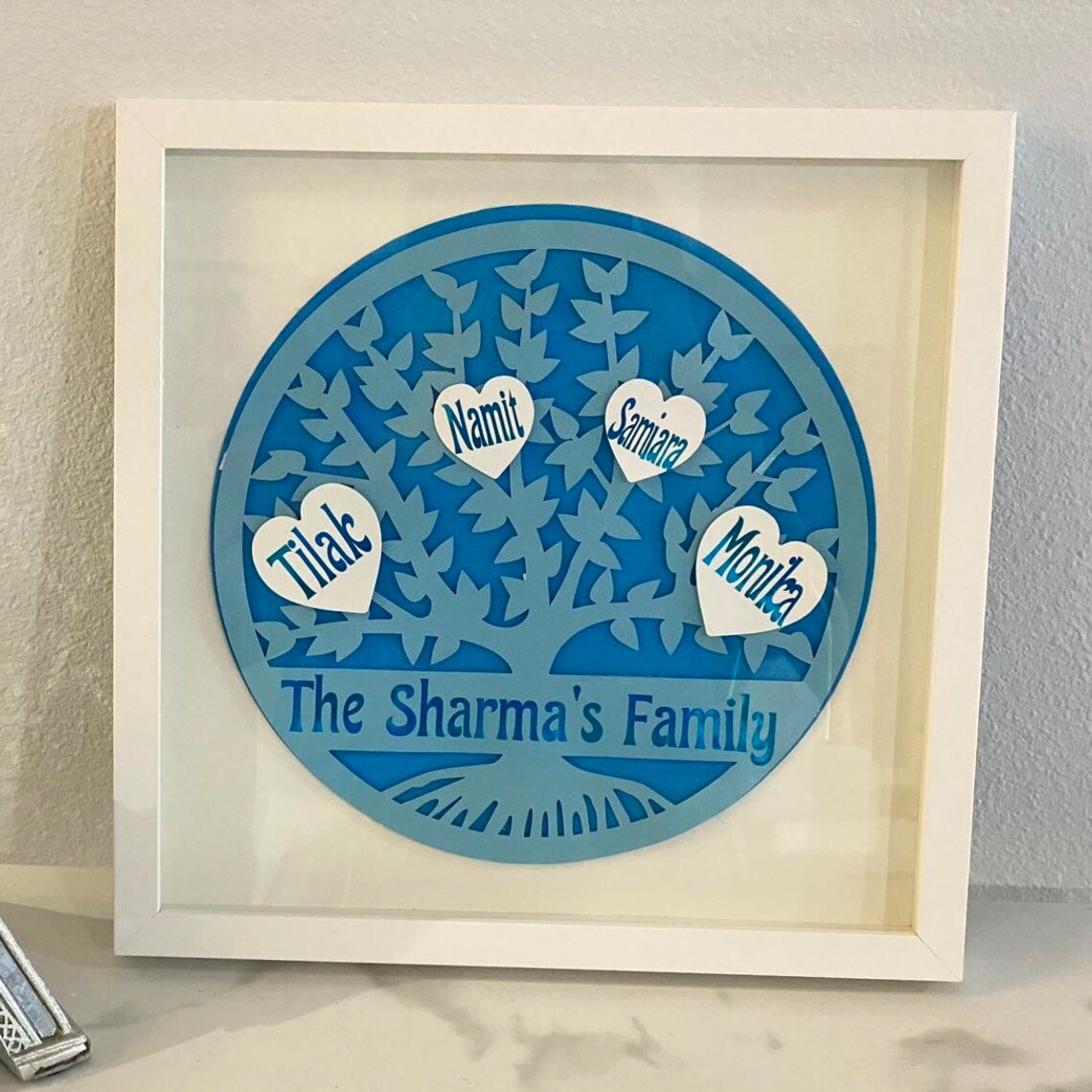 Family Tree Framed Family Tree 3D Family Tree Shadow Box - Etsy