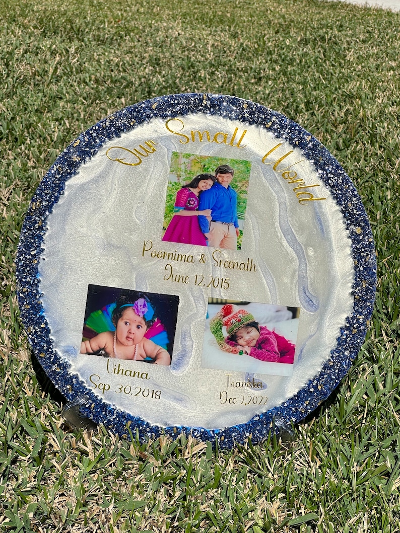 Custom Resin Family Photo Frame/ Resin Photo Frame /personalised Gift ...