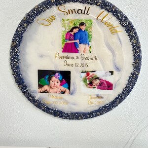 Custom Resin Family Photo Frame/ Resin Photo Frame /personalised Gift ...