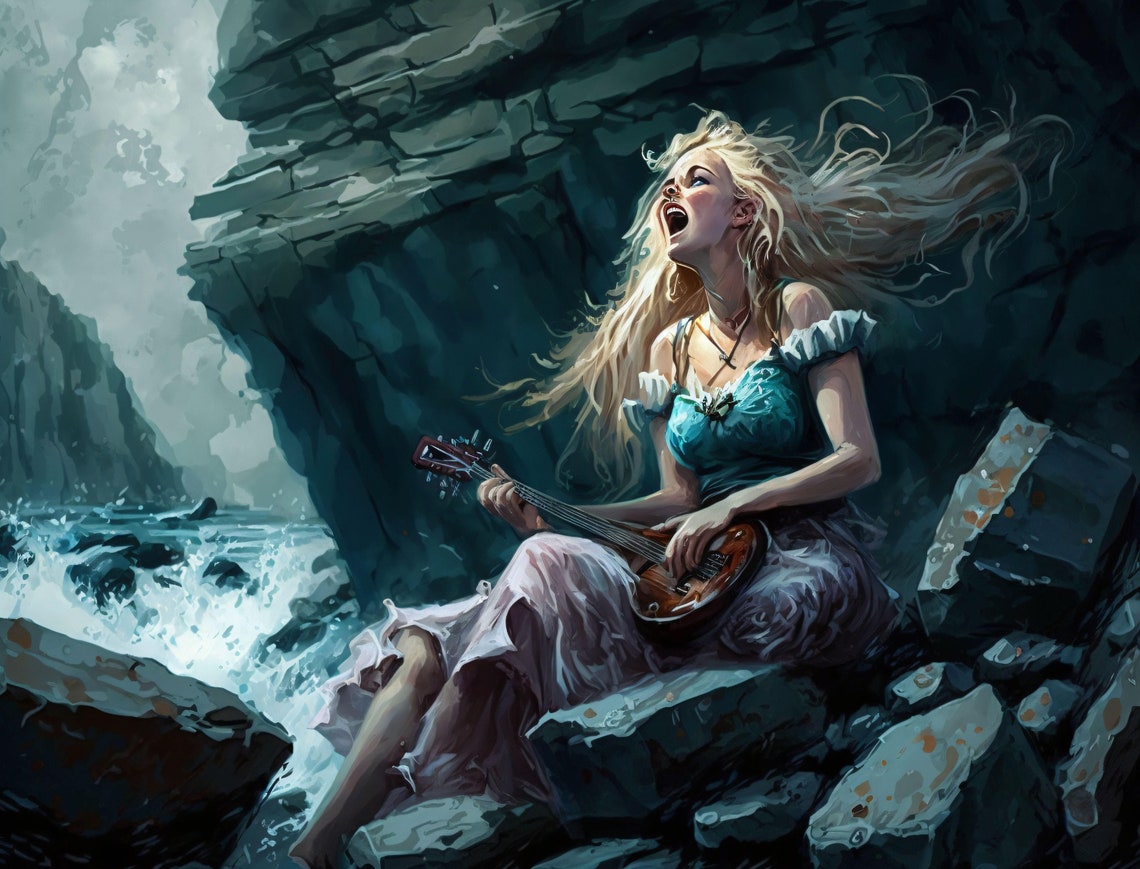 Siren Leading Ships to Their Doom Canvas, Metal, Acrylic, or Giclee ...