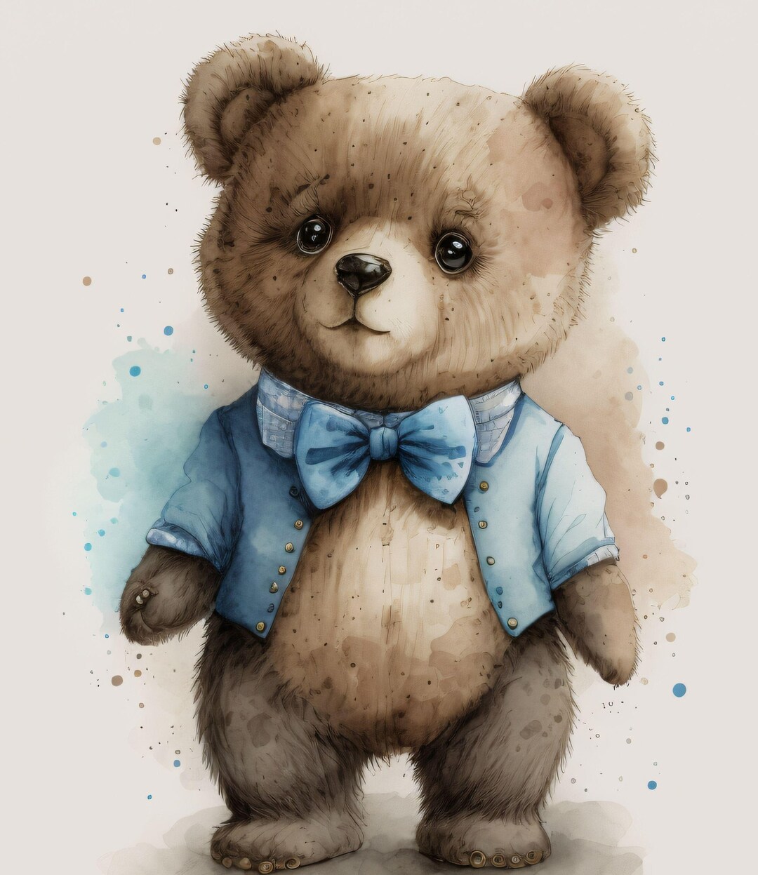Teddy Bear Wall Art for Children's Room - Canvas, Metal, Acrylic ...