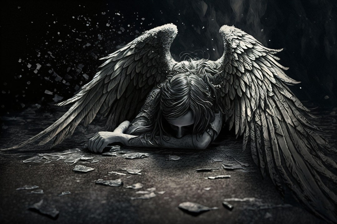 Fallen Angel - Canvas, Metal, Acrylic, Framed, or Giclee (museum ...