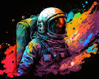 Astronaut Pop Art Wallpaper
