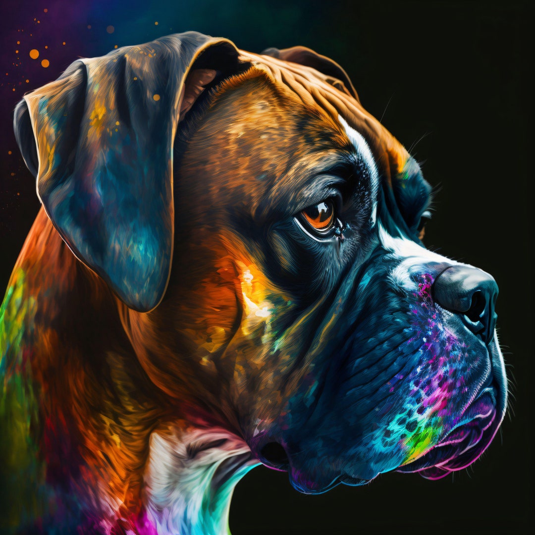 Boxer - Dog - Canvas, Metal, Acrylic, Framed, or Giclee (museum Quality ...
