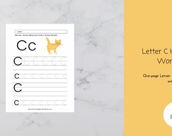 Tracing Letters Trace Letter Worksheet Handwriting - Etsy