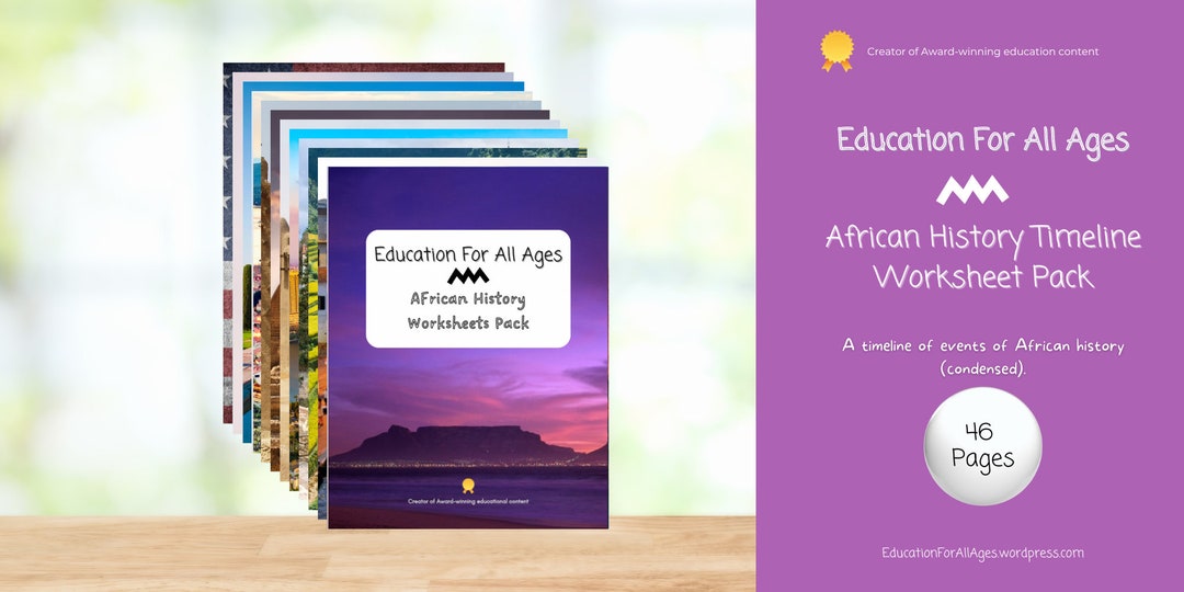 African History Timeline Worksheet Pack Egyptian History Timeline ...