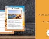 The Nile River Worksheet Nile River Printable Educational - Etsy