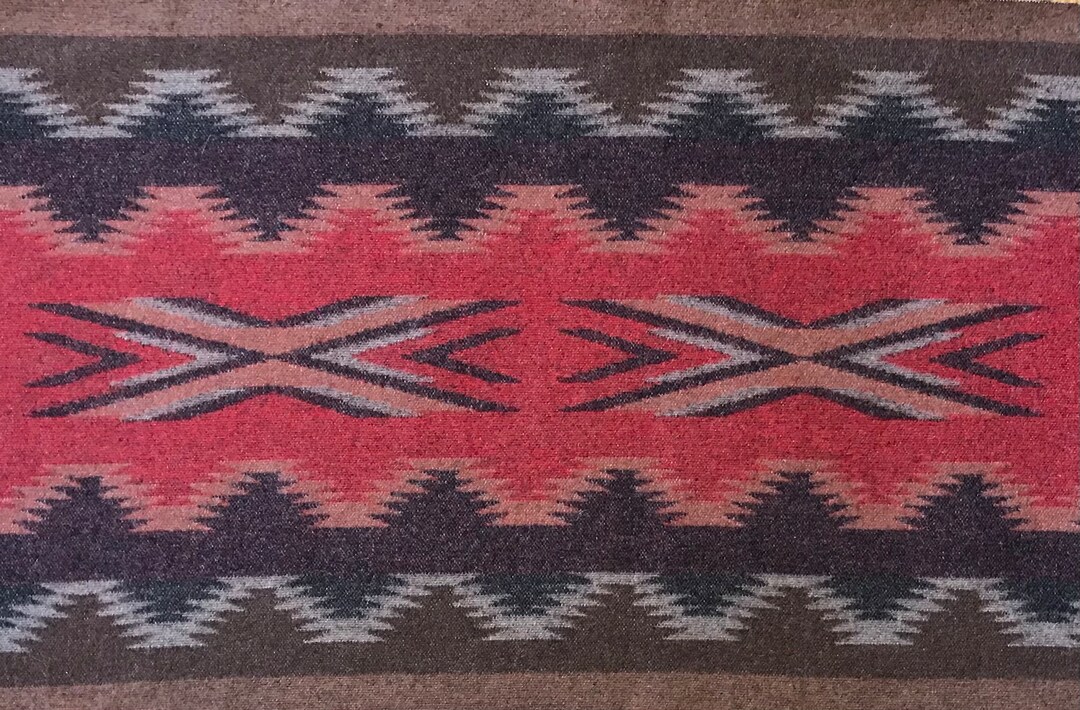 Pendleton Wool Fabric, 20” X 32”, Navajo “chinle” Design, Heavy-weight ...