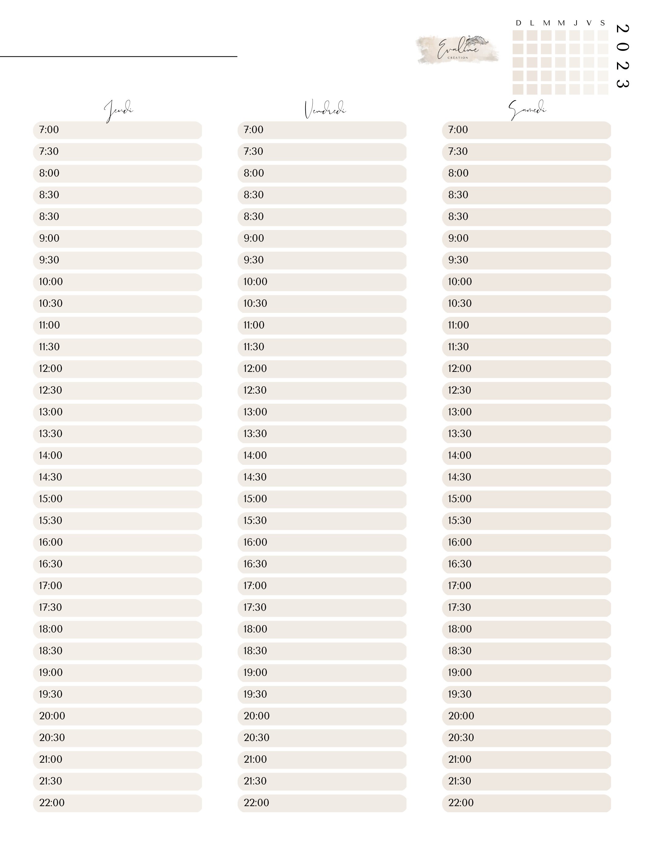 Printable Template UNLIMITED PRINTING Appointment Booking Sheet ...