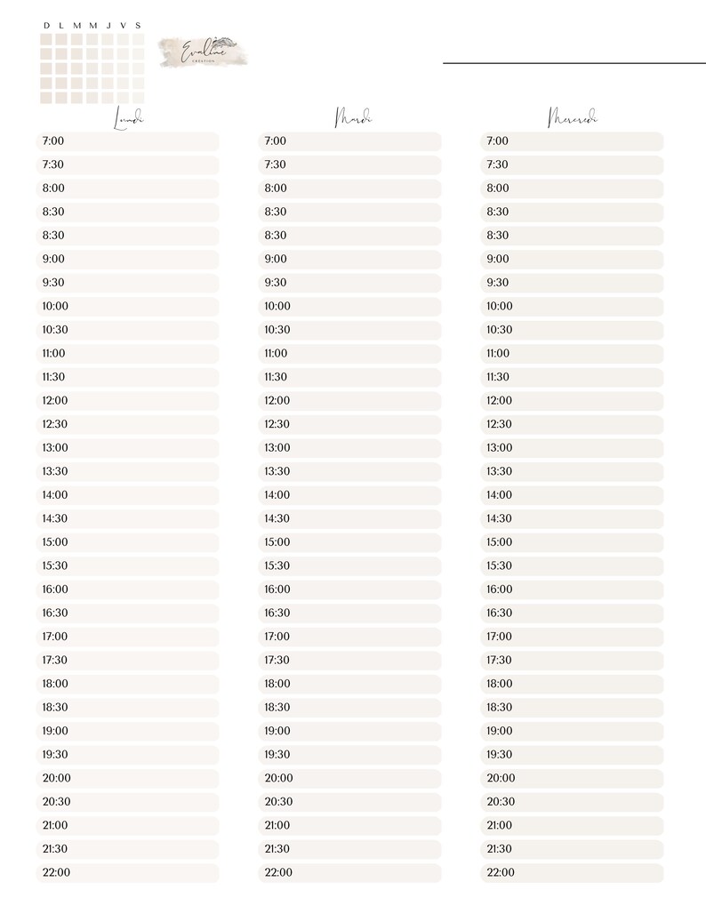 Printable Template UNLIMITED PRINTING Appointment Booking Sheet ...