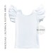 Wholesale Blank Cross Back Flutter Shirts Short or Long Sleeve ...