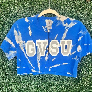 Custom College Crop Safety Pin T-shirt for ANY School / Team. Open ...