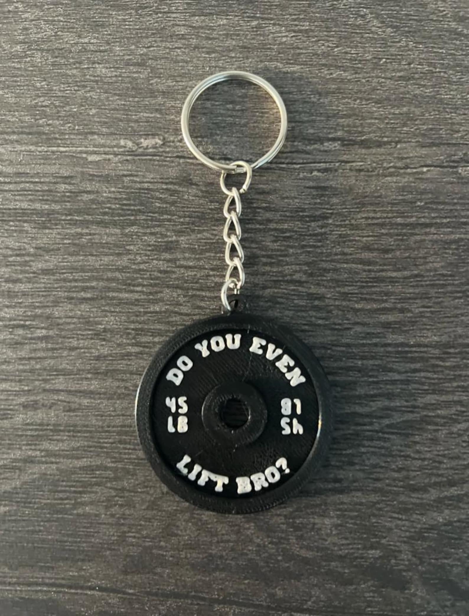 Weight Plate Keychain | Double Sided | Do You Even Lift Bro? | Gym ...
