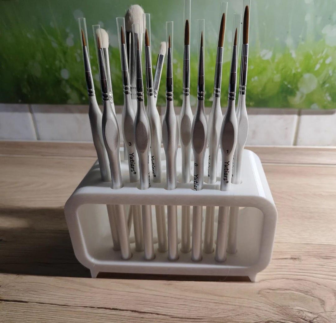 Paint Brush Holder | Artist Desk Organizer | Brushes, Pencils & Craft ...