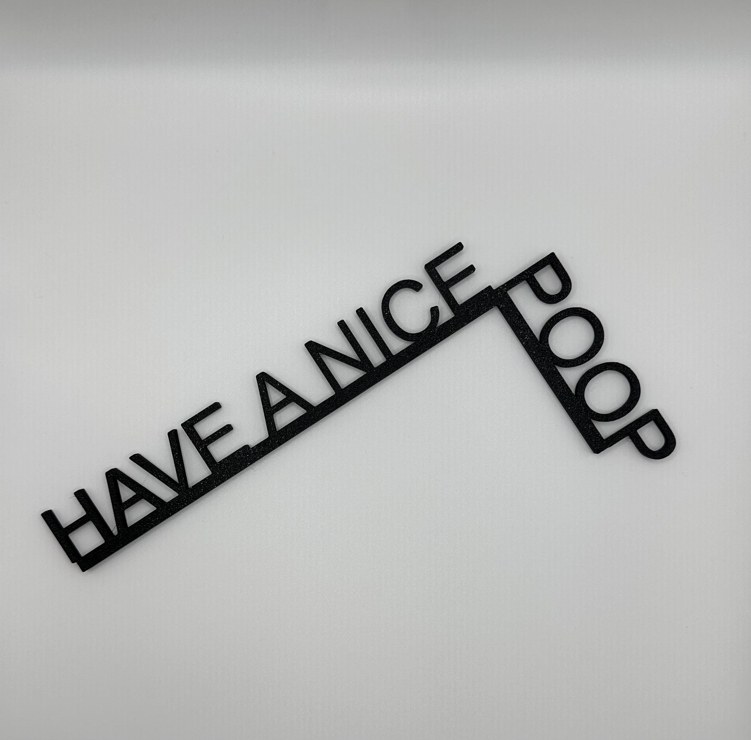 Have a Nice Poop Door Corner Sign | Funny Bathroom Signs | Bathroom ...