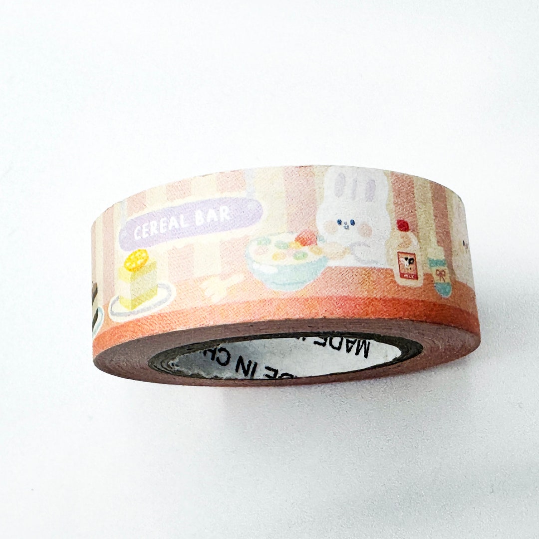 Cereal Bar Bunny Rabbits Masking Tape Japanese Tape for Scrapbooking ...