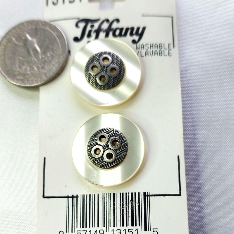 White Buttons - Etsy
