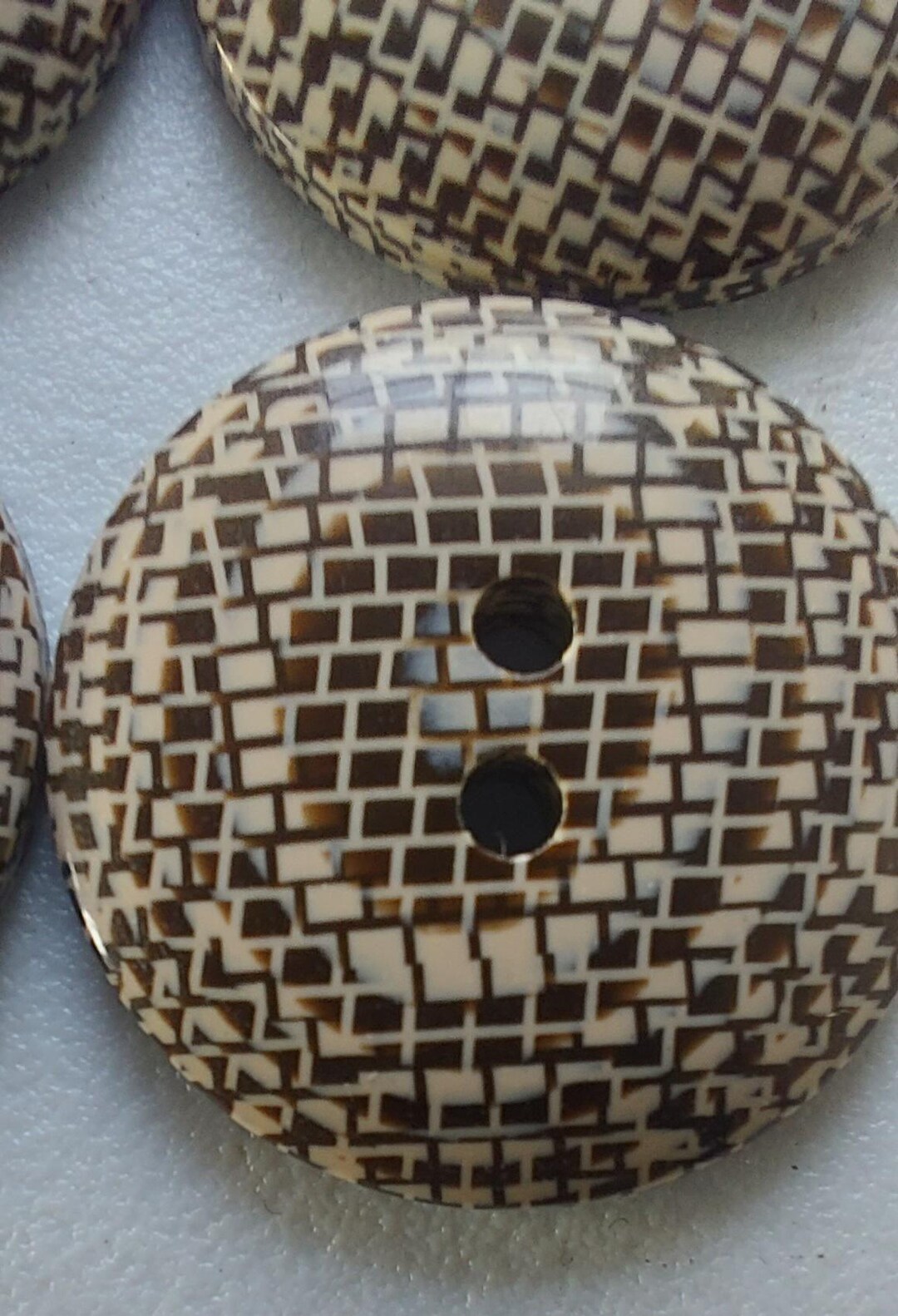 Beige Buttons, Two-hole, Vintage, Snakeskin Design - Etsy