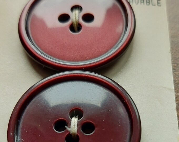 Large Coat Buttons, Burnt Umber, 27mm, Vintage, Rimmed - Etsy