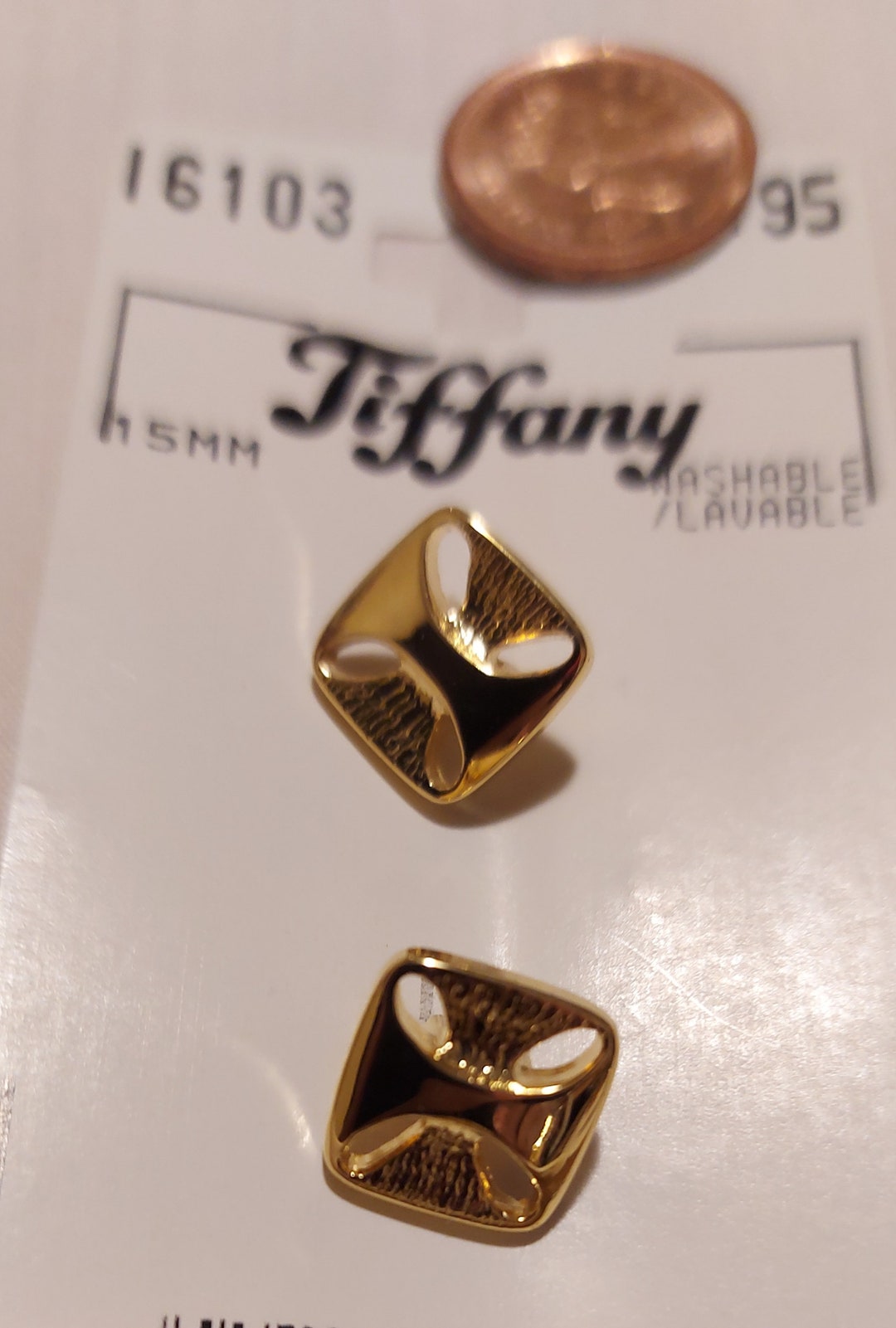 Gold Square Buttons, Shanks, Vintage - Etsy