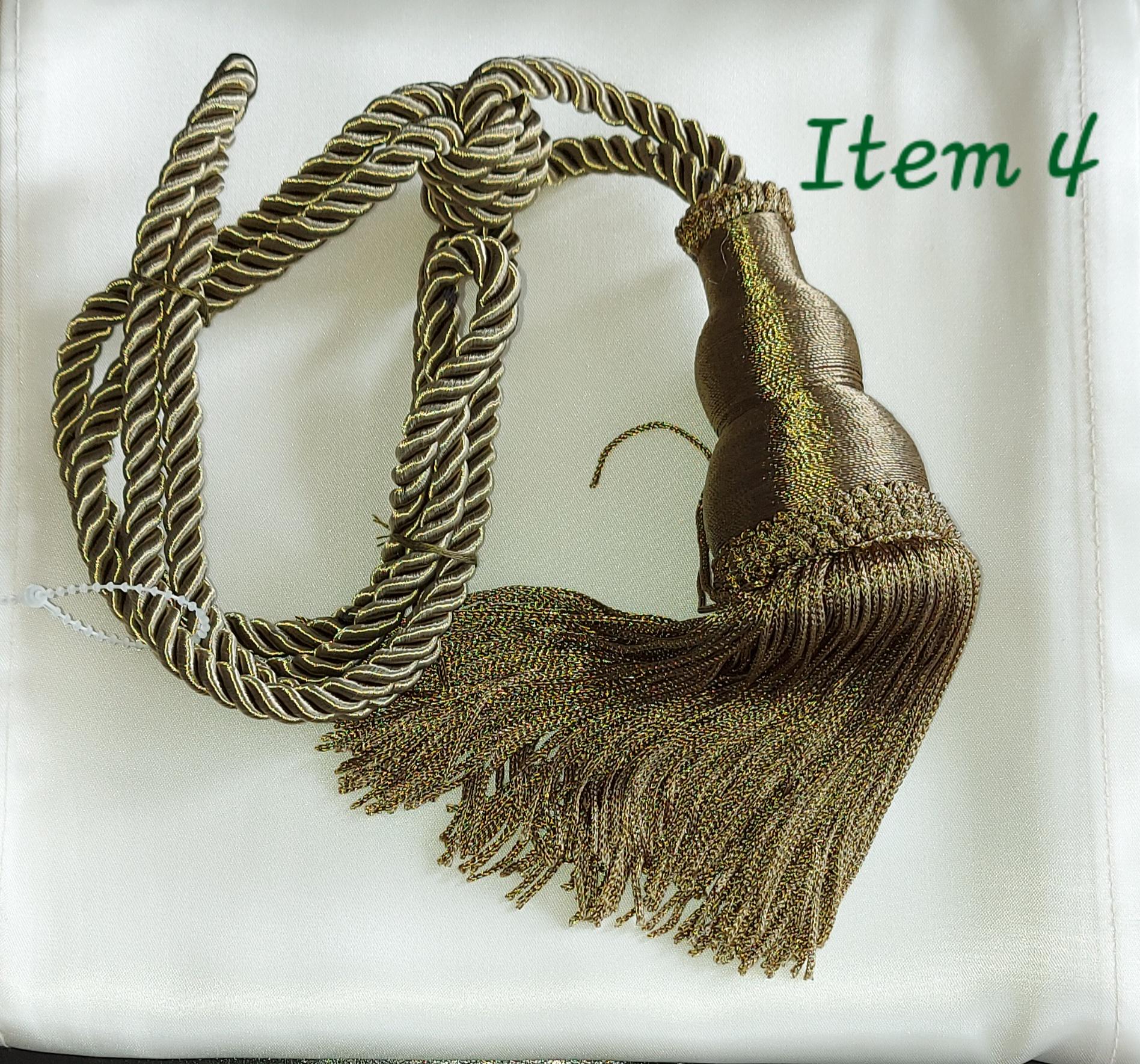 Curtain Tiebacks With Large Luxury Silk Tassels Red, Maroon, Light ...