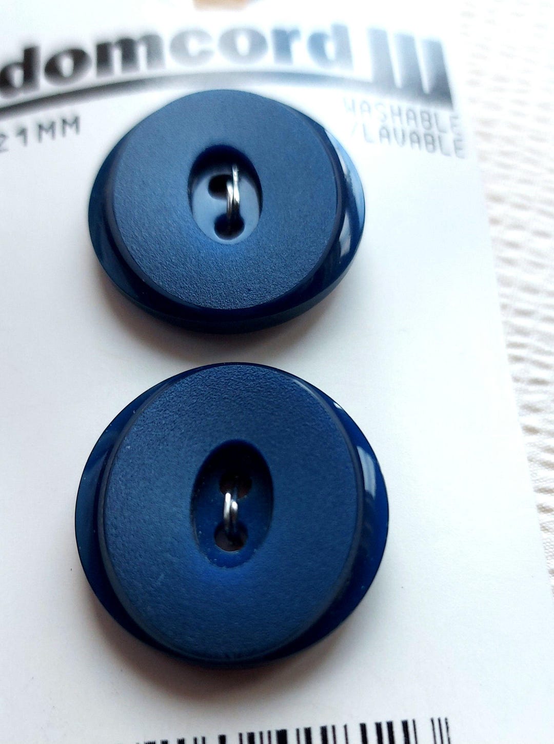 Dark Blue Buttons - 2 Hole, Flat, in Two Sizes, Vintage - Etsy