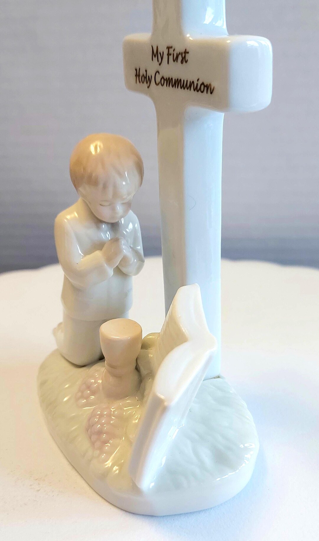 First Holy Communion, Cake Topper, Boy, Ceramic, Vintage - Etsy