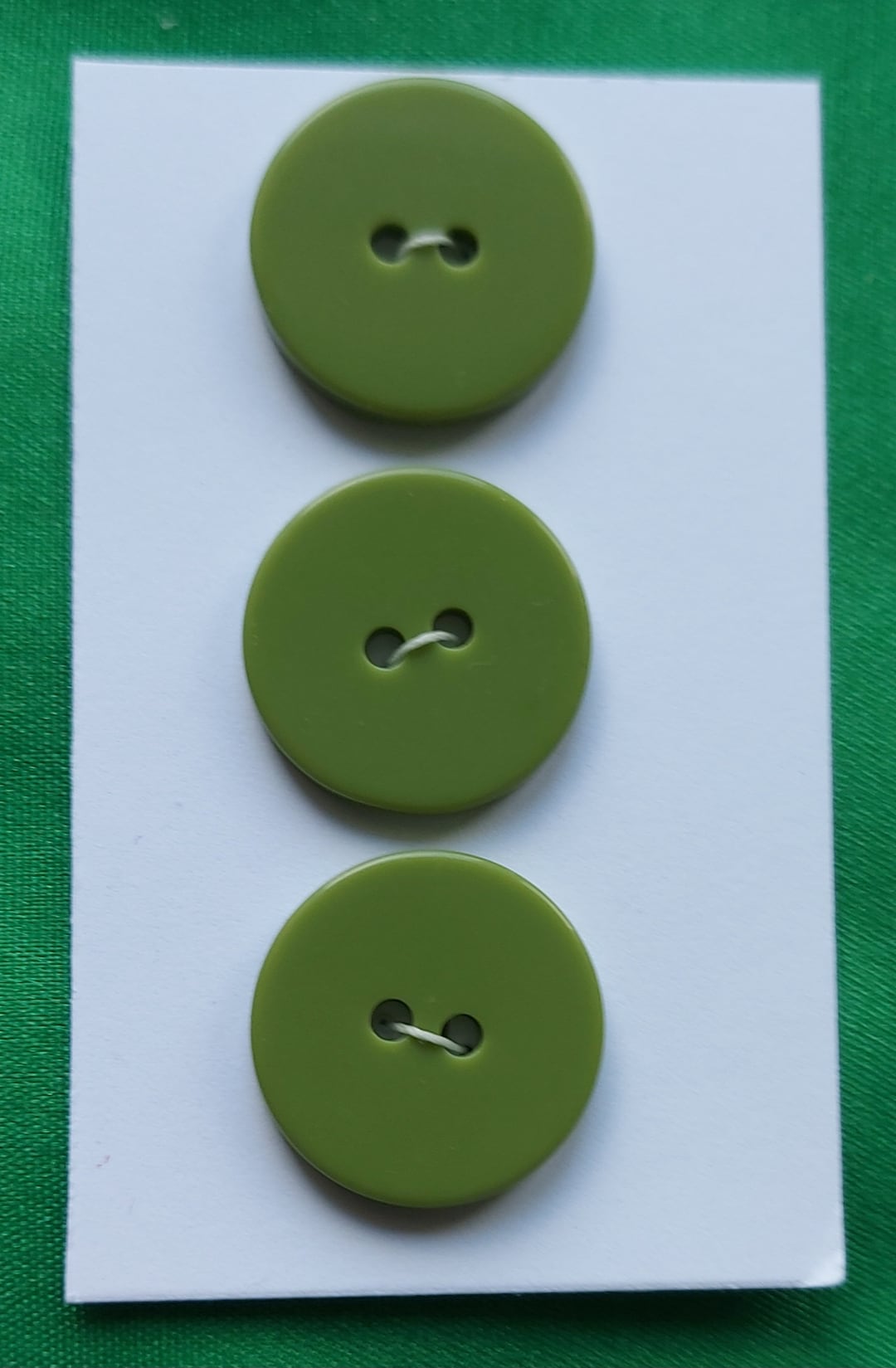 Olive Green Buttons, 20mm, Flat, 2-hole Sew-through - Etsy
