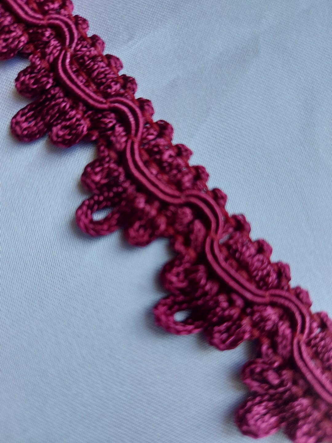 Maroon Corded Braid Vintage - Etsy