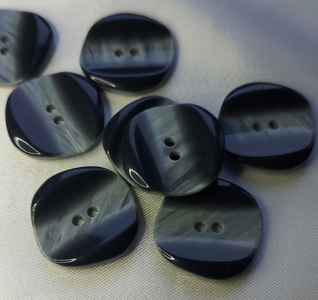Square Buttons, Black-grey, 22mm, Vintage - Etsy