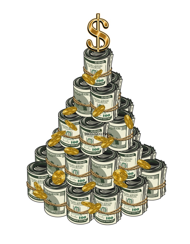 Wrapped 100 Dollar Bill Roll of Money Rounded 100 Dollar - Etsy