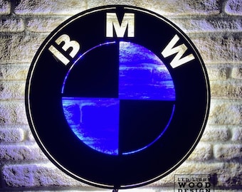 Led Bmw Car Sign - Etsy