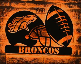 Neon Broncos Sign - Etsy