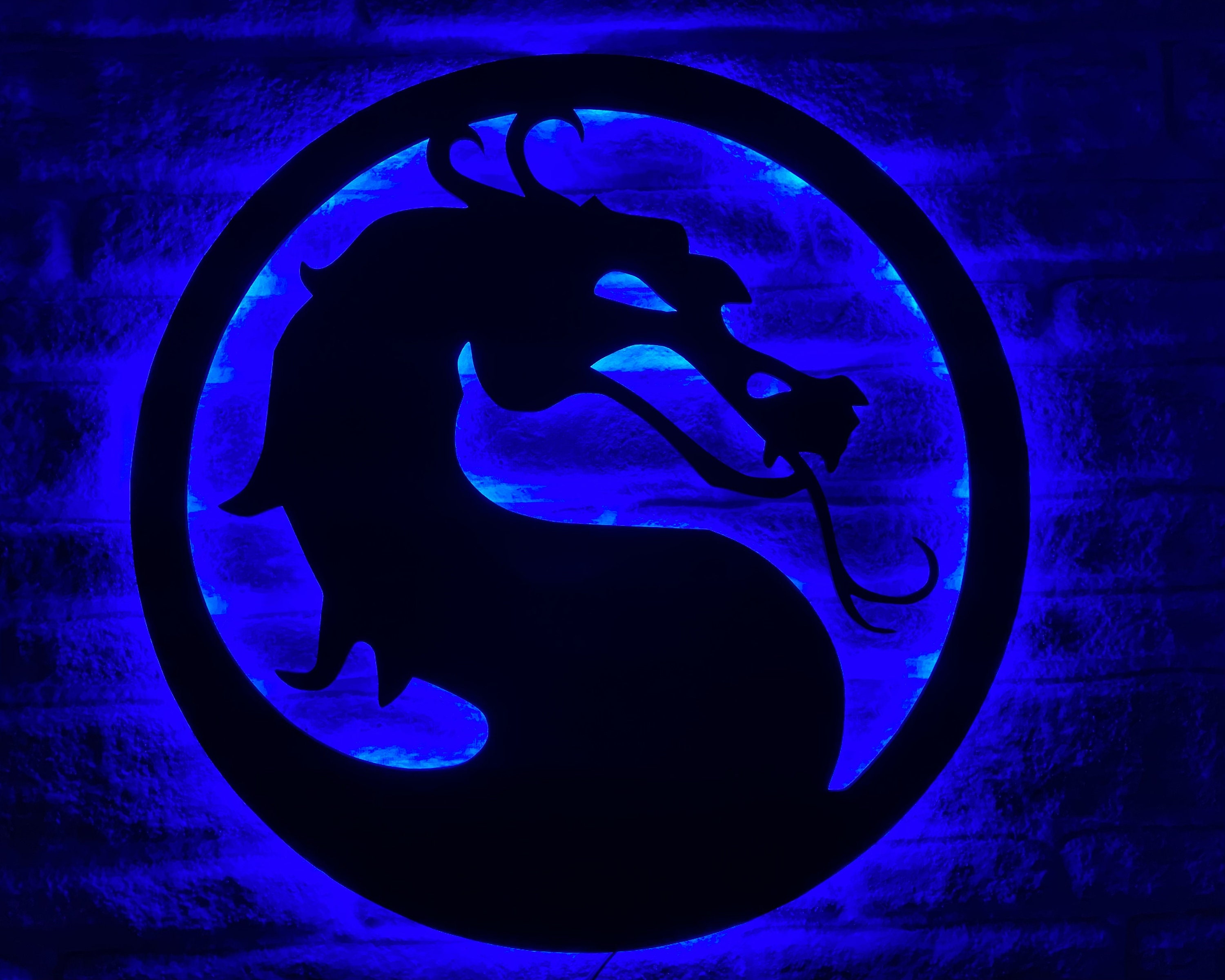 Dragon Led Sign, Dragon Decor, Dragon Lighted up Wooden Wall Decor ...