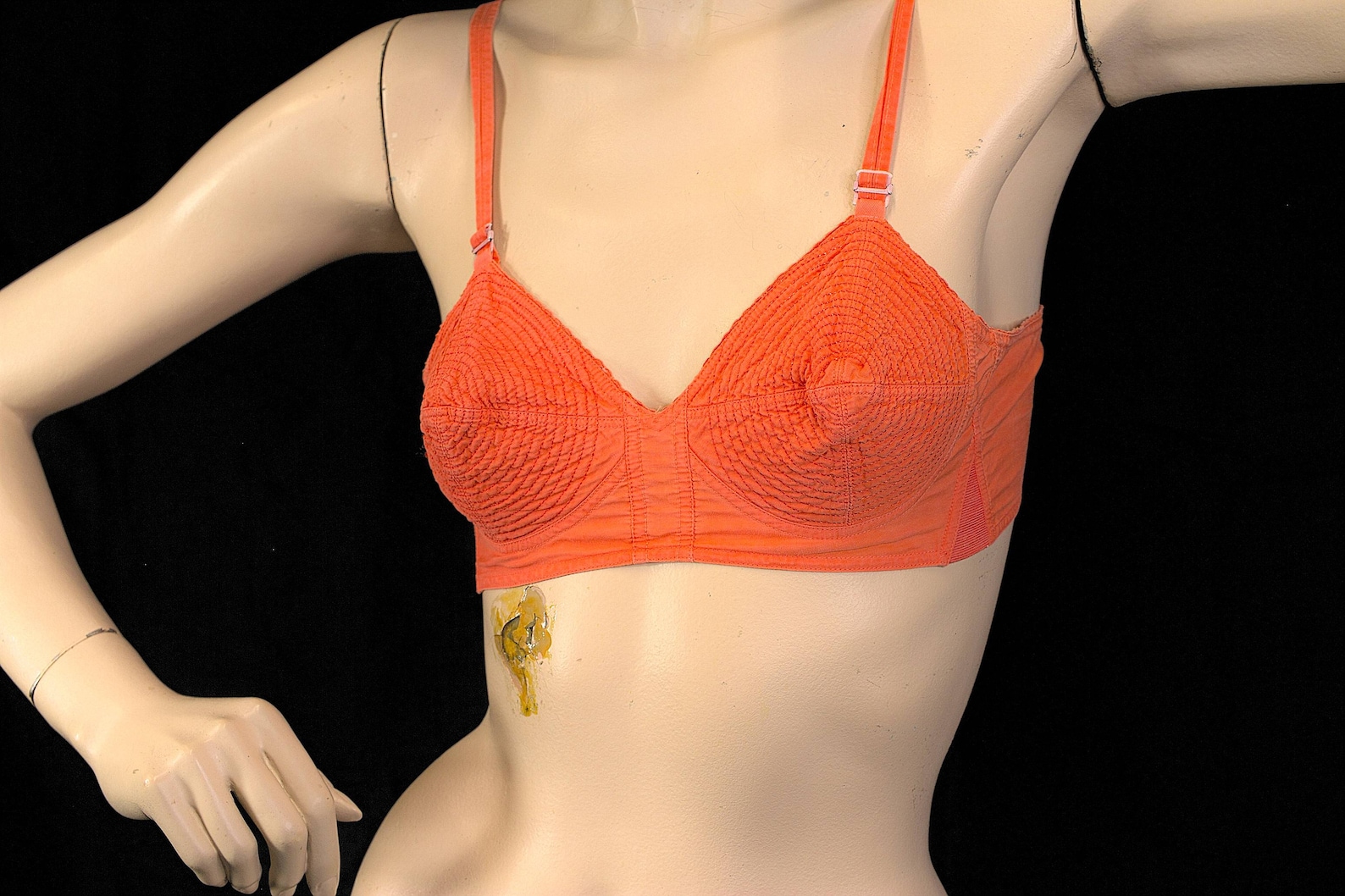 Vintage Bullet Bra Coral Bullet Bra Brassiere 1950s Bullet Bra