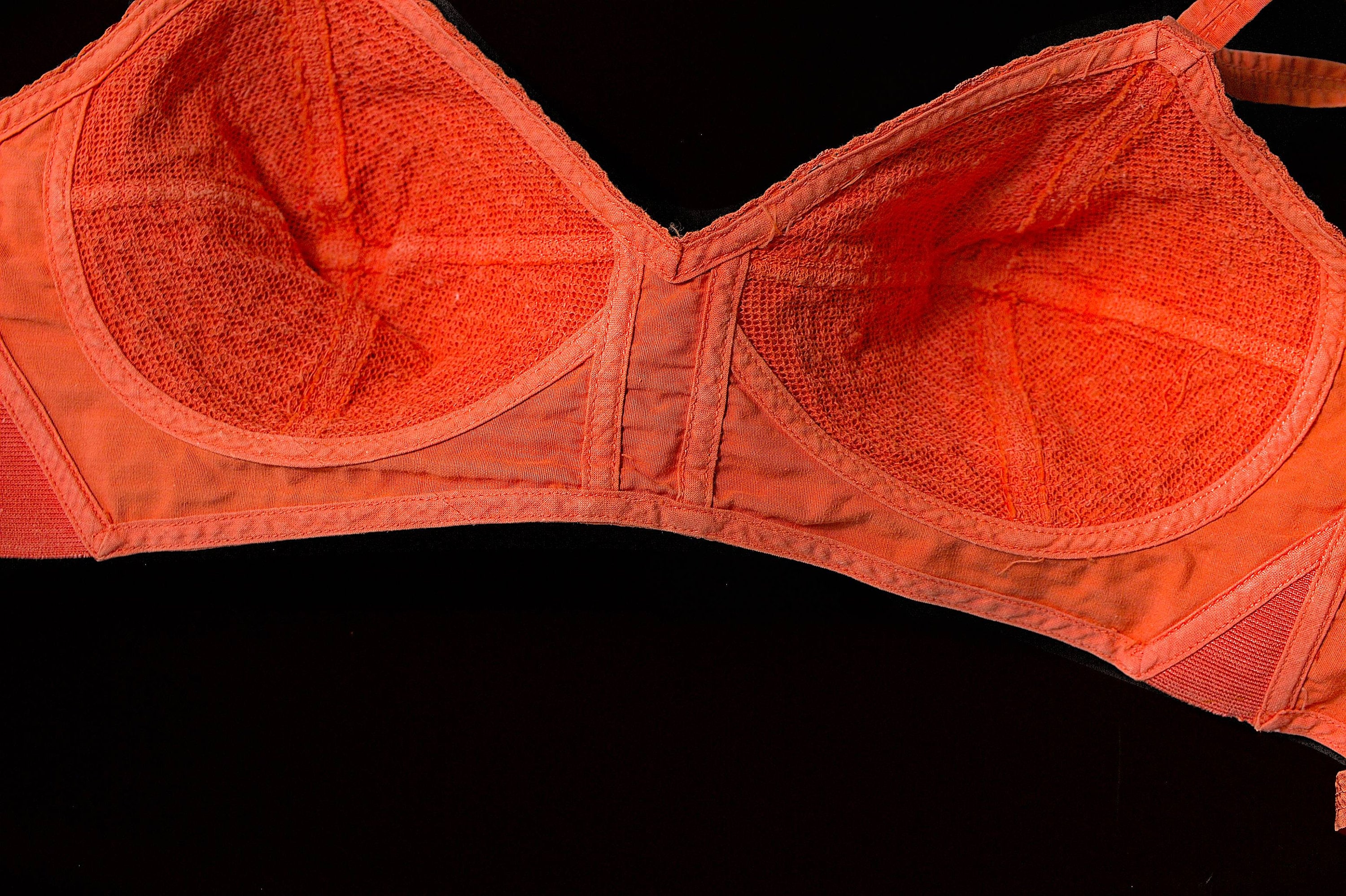 Vintage Bullet Bra, Coral, Bullet Bra, Brassiere, 1950s Bullet Bra ...
