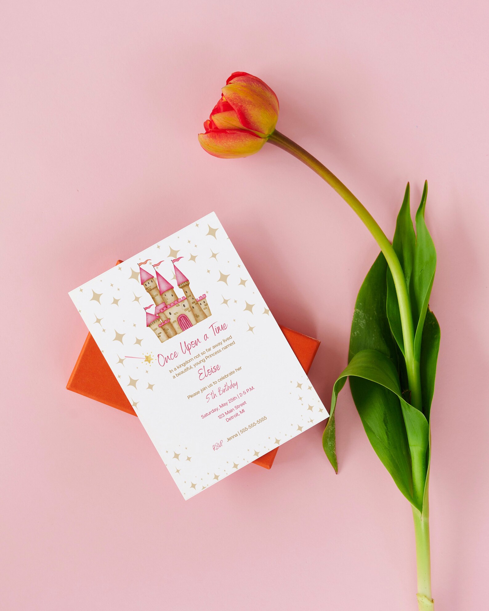 Princess Themed Birthday Party Invitation. Editable and Printable ...