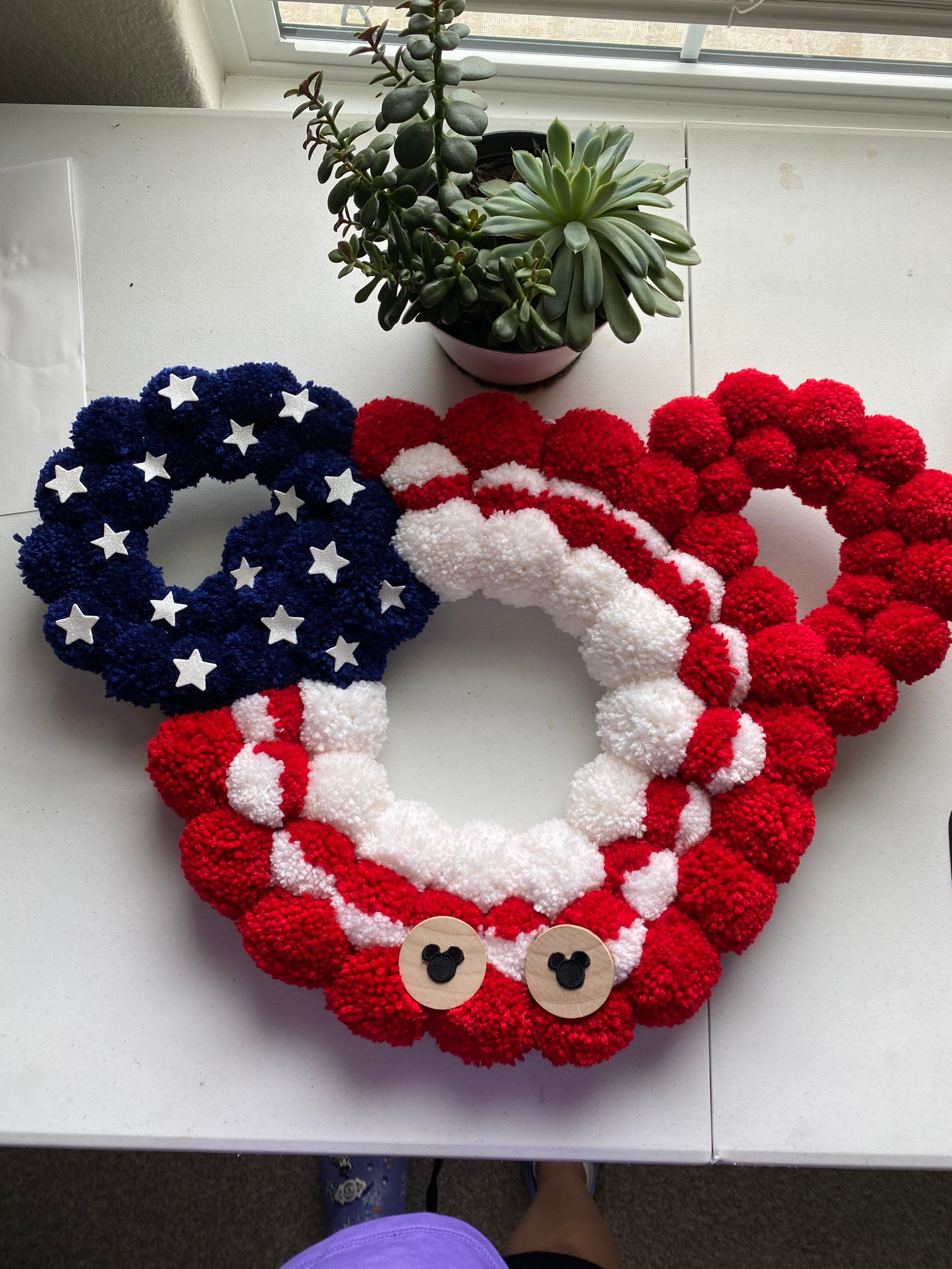 Disney’s Mickey Mouse Patriotic Wreath, 4th of July Disney Wreath ...