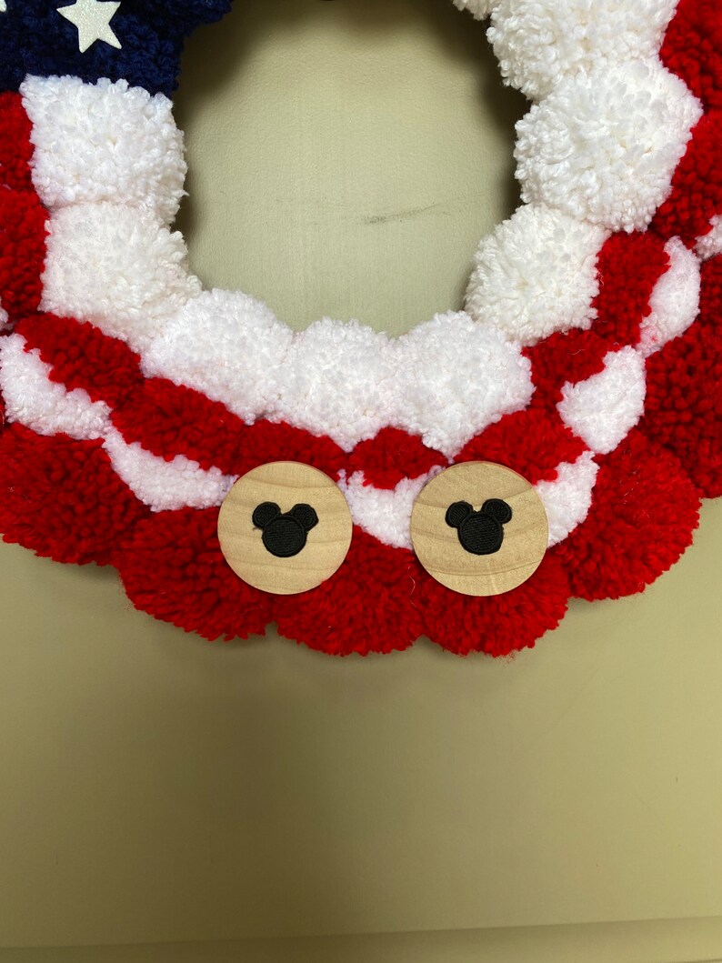 Disney’s Mickey Mouse Patriotic Wreath, 4th of July Disney Wreath ...