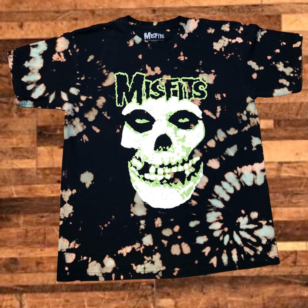 Custom - Misfits Horror Fiend Punk Rock Danzig Reverse-dye Tie-dye T ...