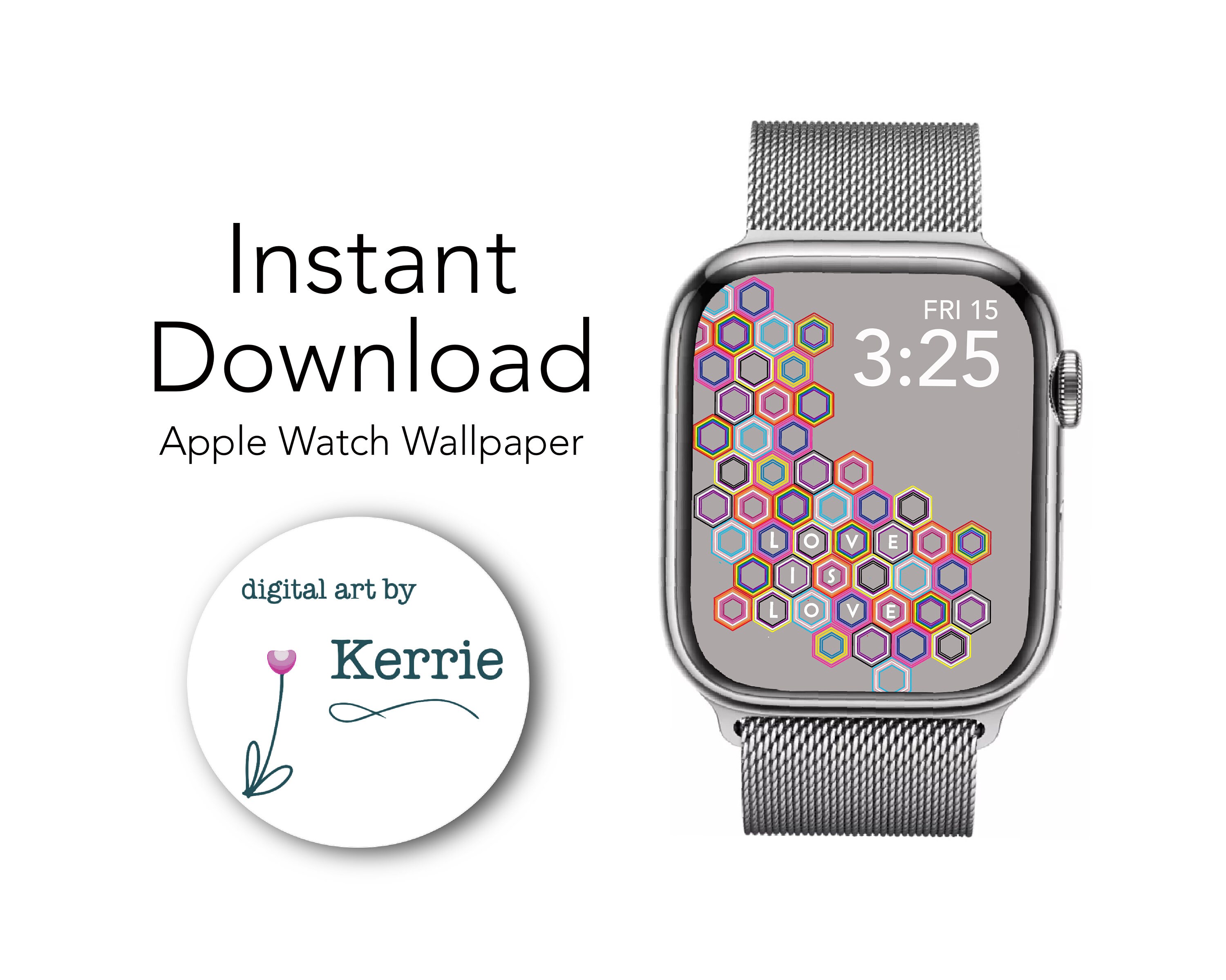 Honeycomb Pride Flags Watch Face LGBT Apple Watch Face Love - Etsy