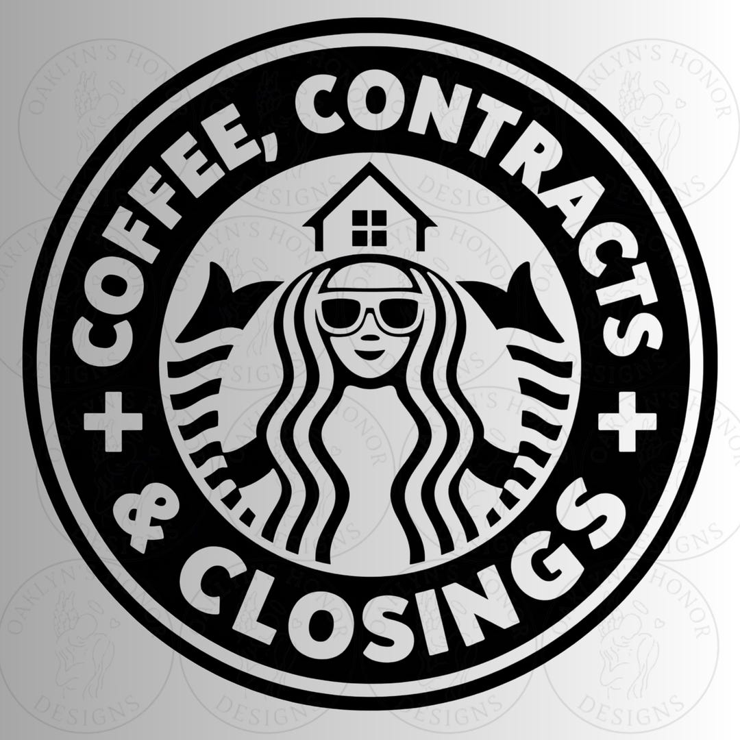Coffee Contracts Closing PNG SVG - Realtor Life Real Estate (digital ...