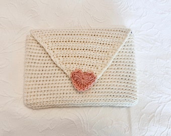 Crochet Love Letter Book Sleeve Velvet Crochet Book Sleeve Love Letter ...