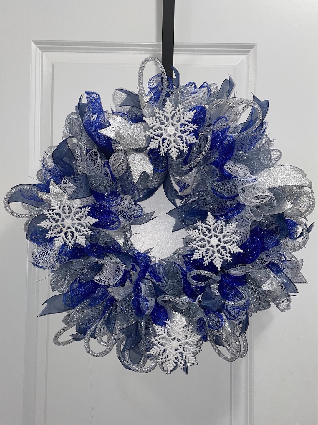 Winter Snowflake Wreath - Etsy