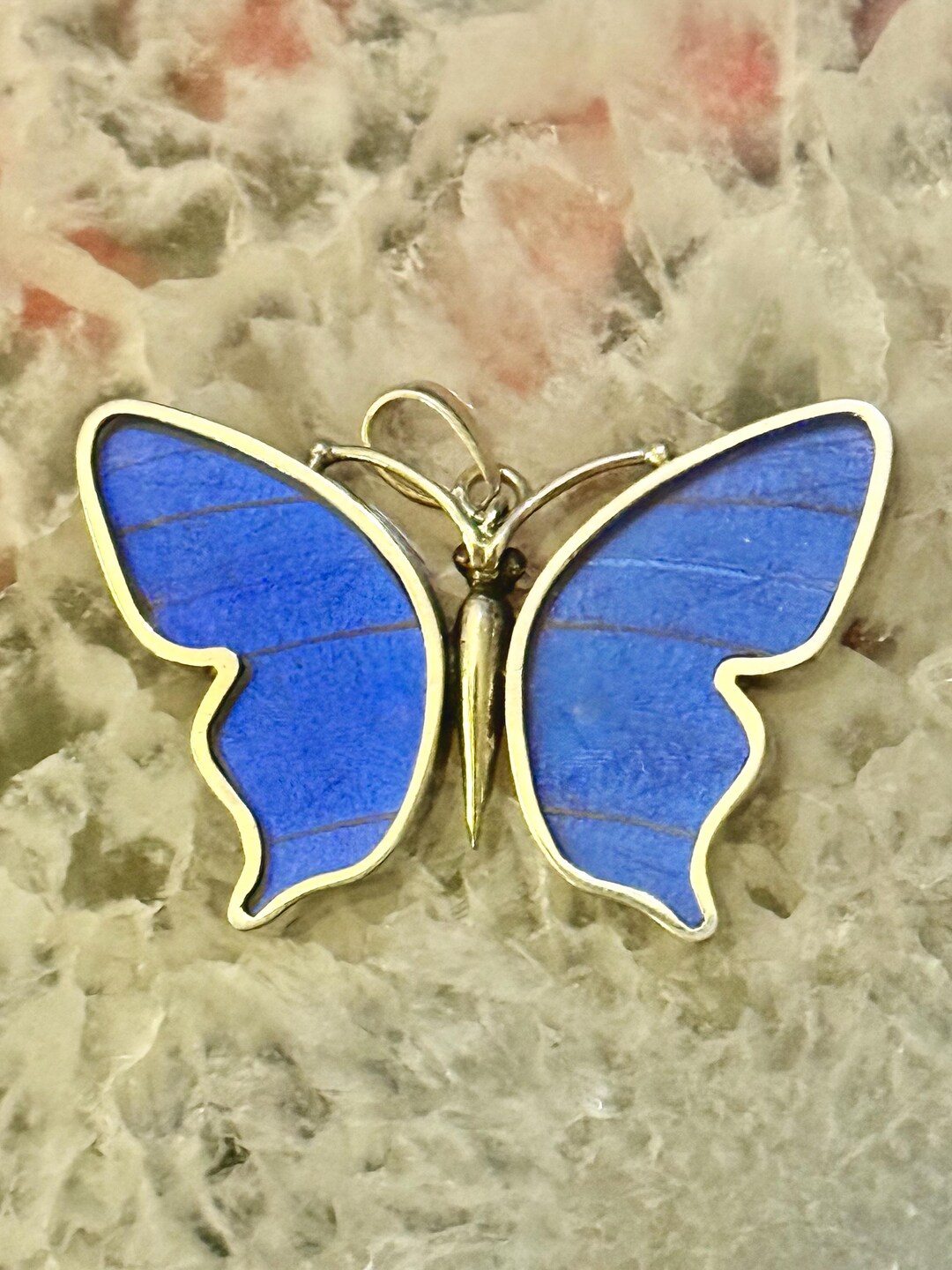 Shimmerwings: Handmade Sterling Silver Butterfly Wing Pin - Etsy
